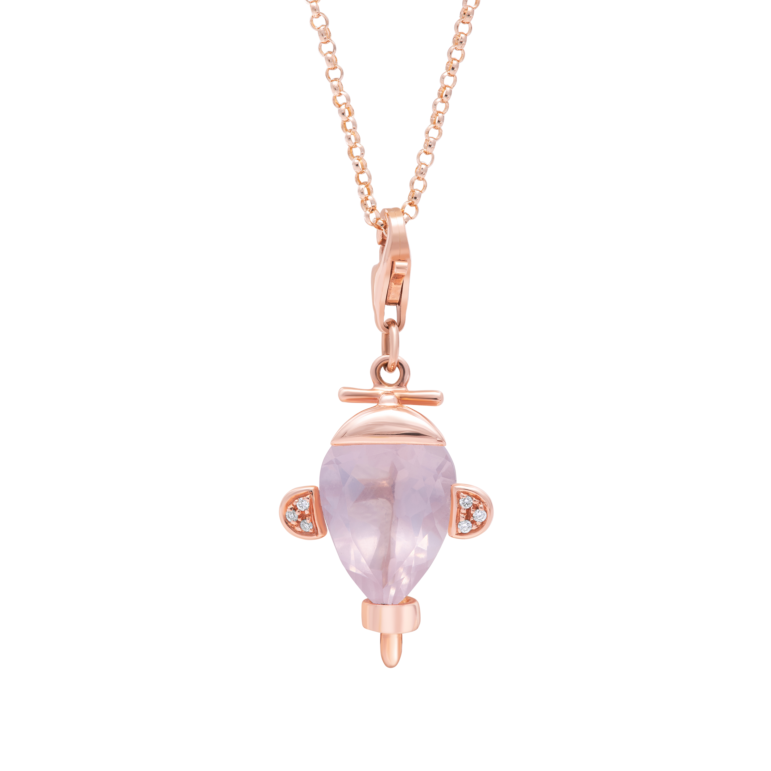 Pendant Airplane Pink Quartz – The Art Zone