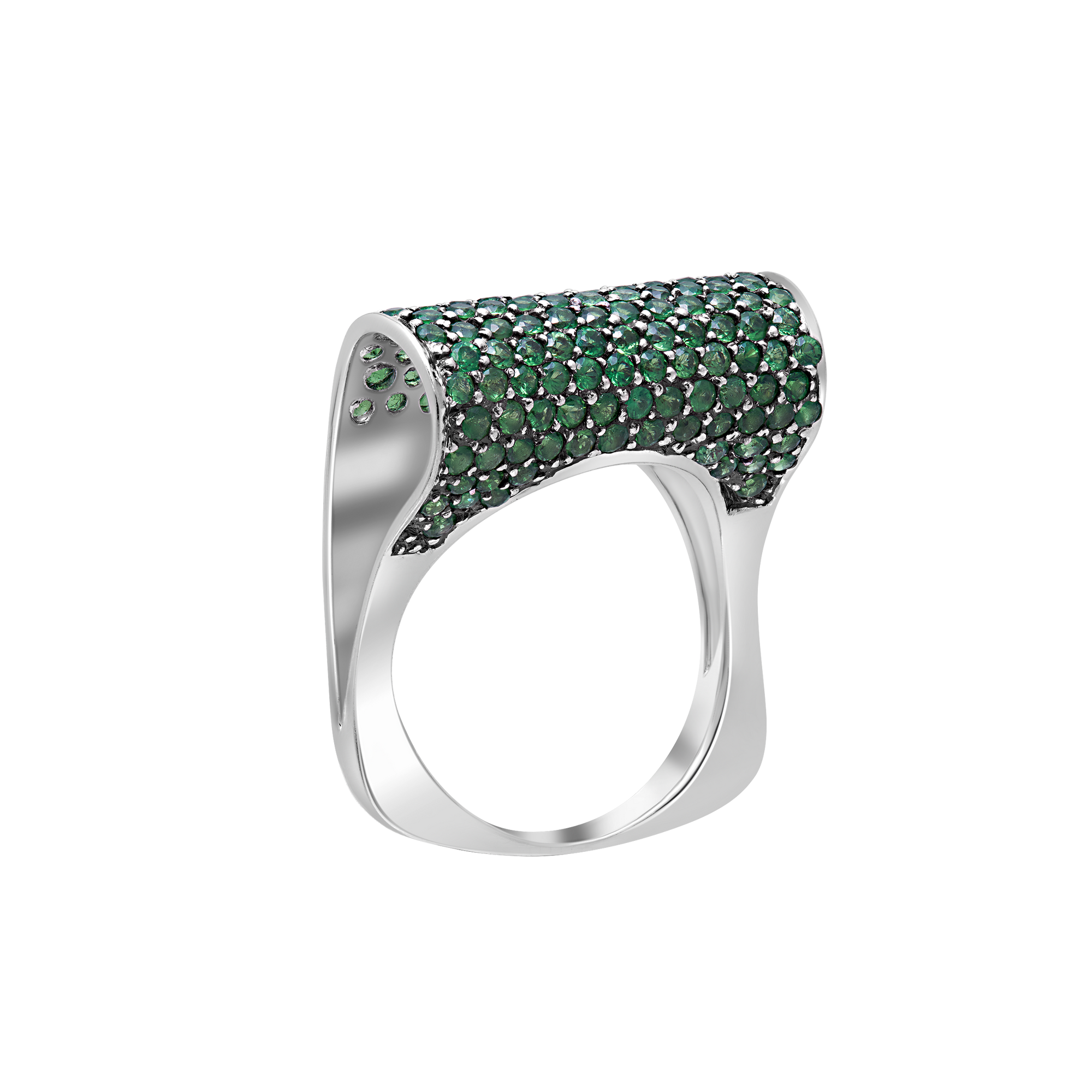 Ring curve Tsavorite – The Art Zone